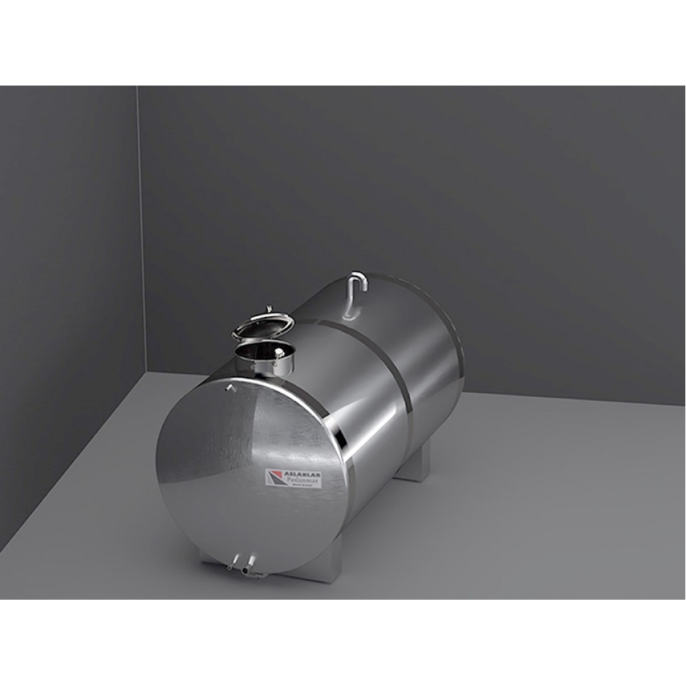 8 Ton Yatay Depo Paslanmaz Depo - 8000 litrelik Su Deposu